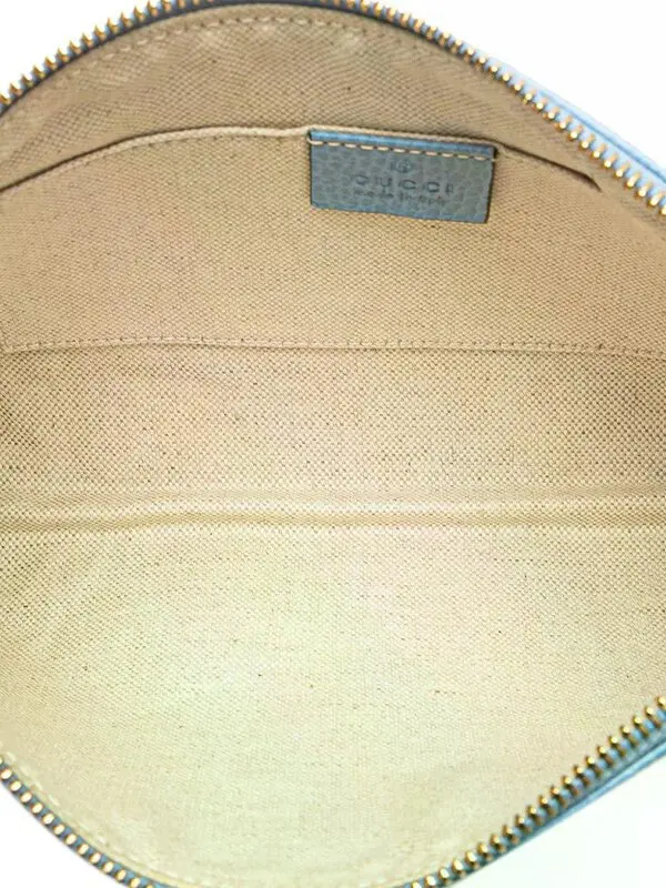 Gucci Large Dollar Calfskin Swing Pouch - Blue
