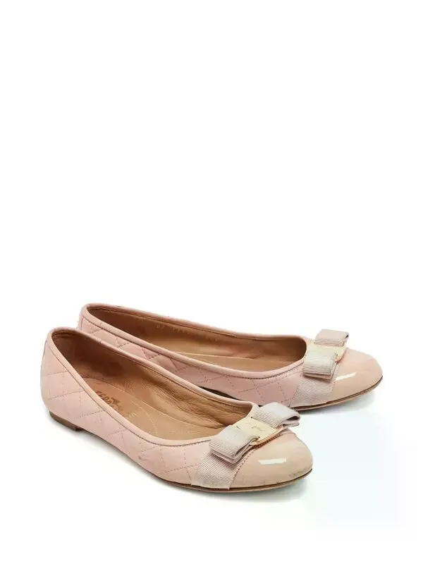 FERRAGAMO Leather Ballet Flats