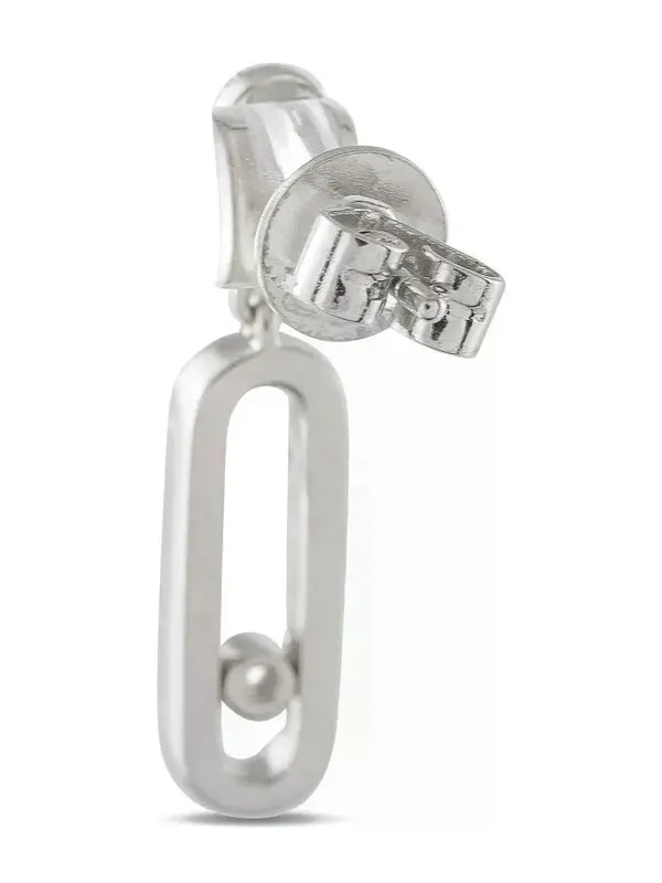 LB EXCLUSIVE 14k White Gold Diamond Drop Earrings - Silver