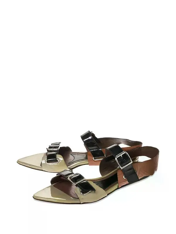 Marni Leather Buckle Sandals