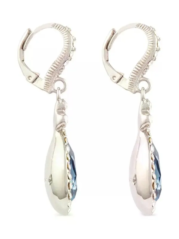 Givenchy 2000s Pear-shaped Crystal Earrings