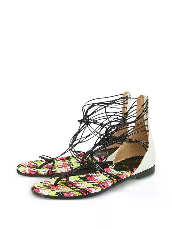 CHRISTIAN LOUBOUTIN Leather Flat Sandals