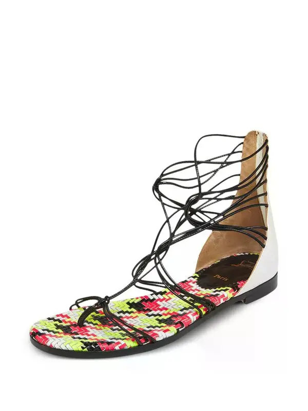 CHRISTIAN LOUBOUTIN Leather Flat Sandals