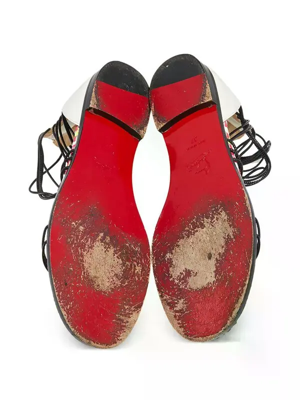 CHRISTIAN LOUBOUTIN Leather Flat Sandals