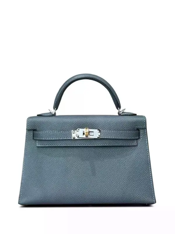 Hermès 2024 Mini Kelly Sellier 20 Electrum-hardware Tote Bag - Blue