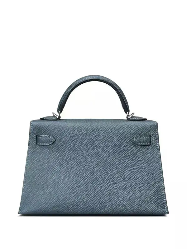 Hermès 2024 Mini Kelly Sellier 20 Electrum-hardware Tote Bag - Blue