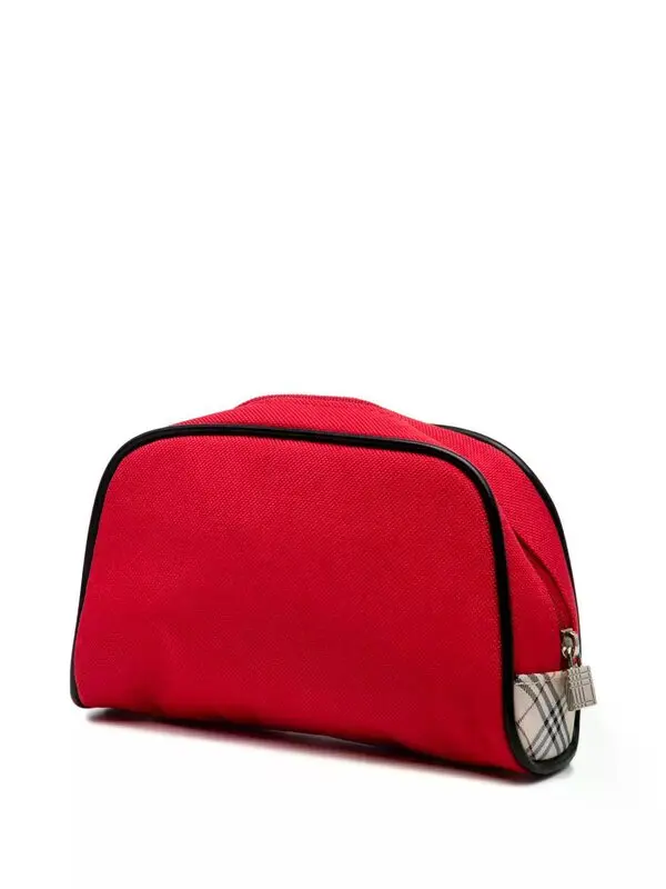 Burberry Nova Check Trimmed Canvas Pouch