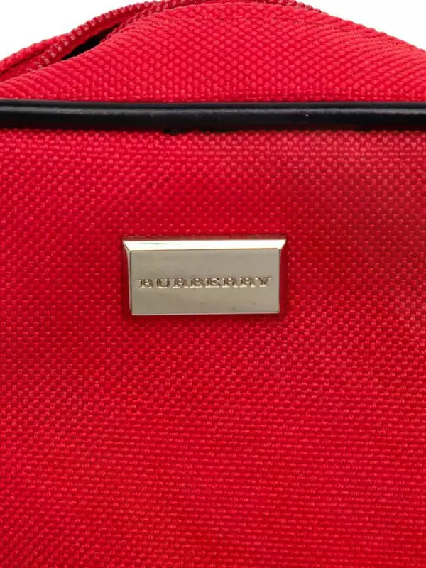 Burberry Nova Check Trimmed Canvas Pouch