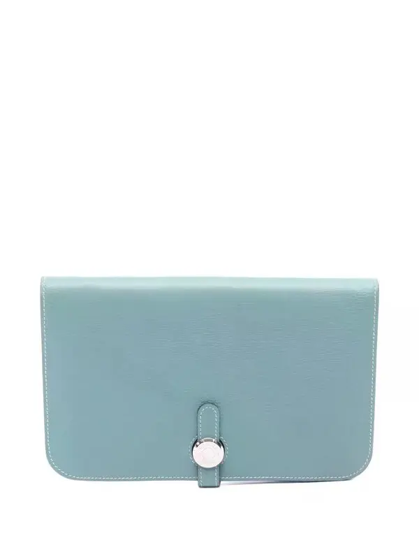 Hermès 2014 Dogon Gm Bi-fold Long Wallet - Blue
