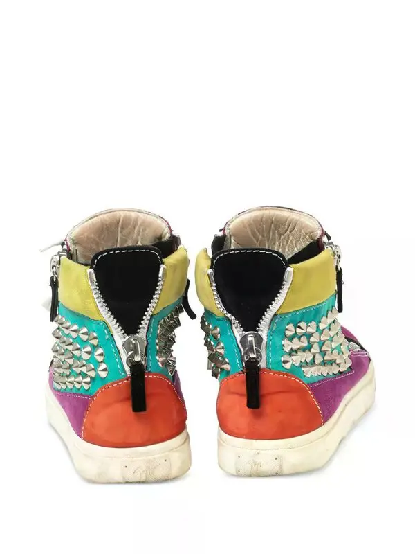 GIUSEPPE ZANOTTI Spike-studded High-top Sneakers