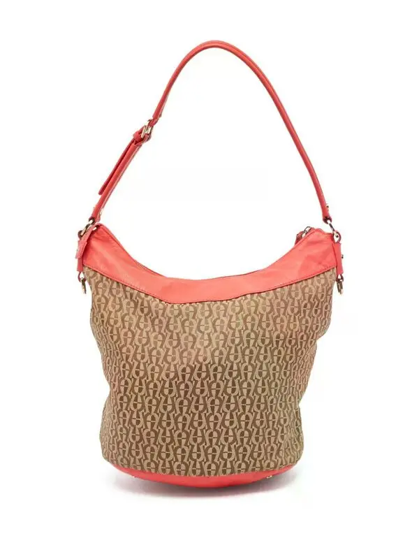 AIGNER Monogram Pattern Shoulder Bag