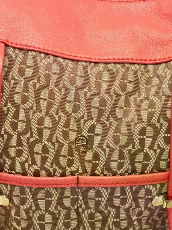 AIGNER Monogram Pattern Shoulder Bag