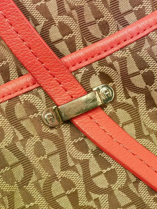 AIGNER Monogram Pattern Shoulder Bag