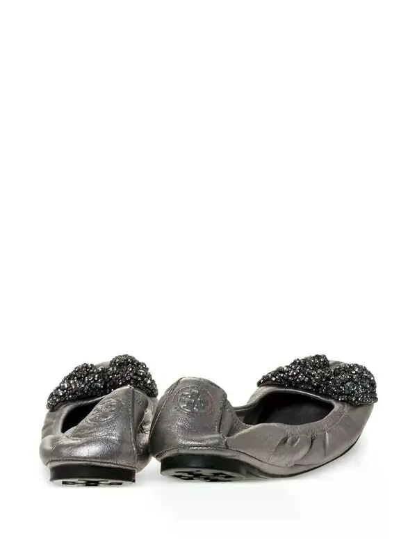 Tory Burch Beaded-bow Ballet Flats