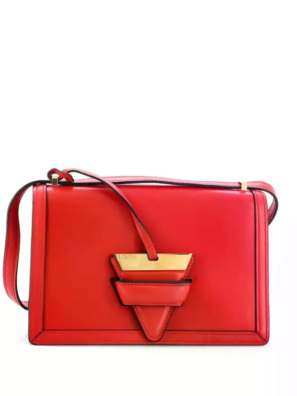 Loewe Barcelona Leather Shoulder Bag - Red