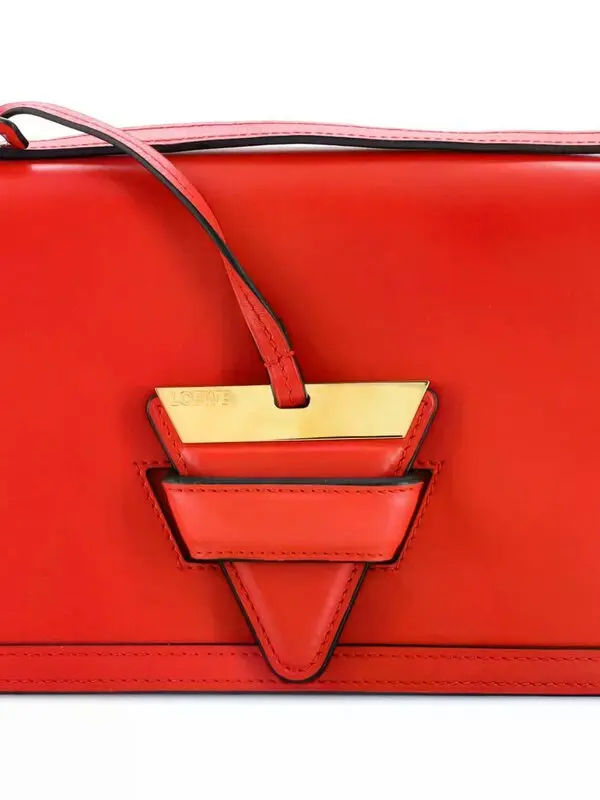 Loewe Barcelona Leather Shoulder Bag - Red