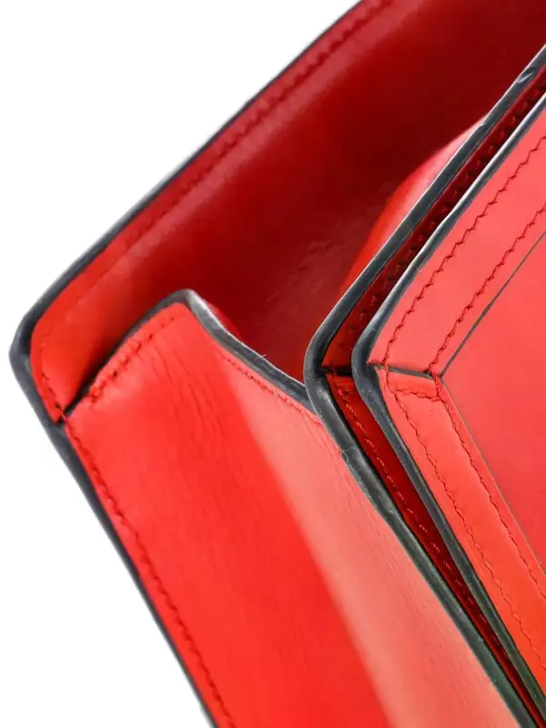 Loewe Barcelona Leather Shoulder Bag - Red