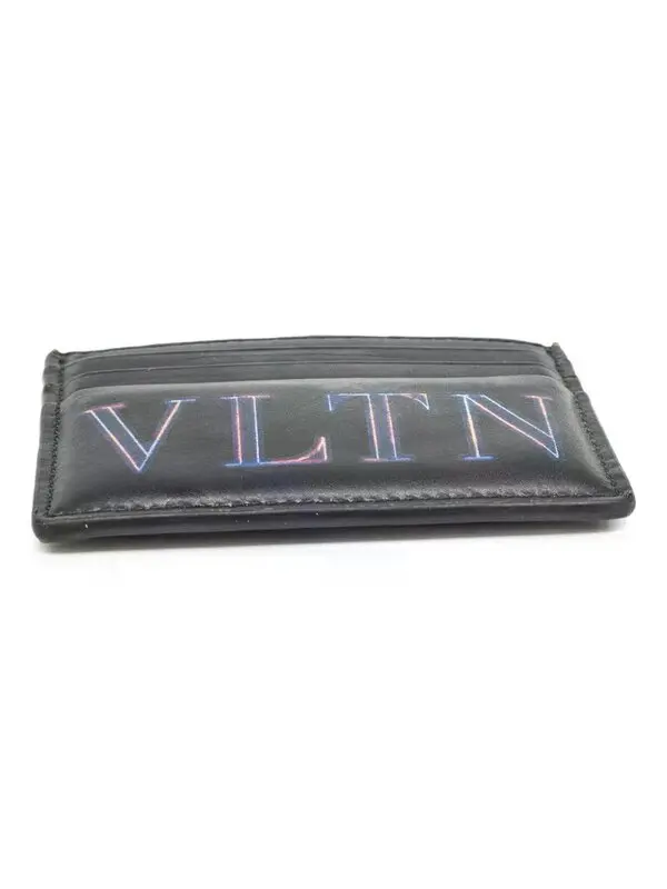 Valentino Garavani Leather Logo Card Holder