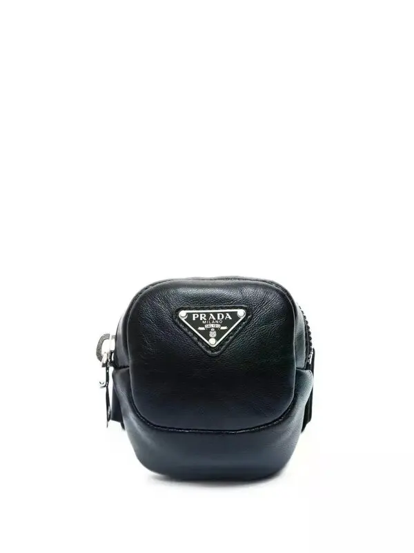 Prada Mini Logo-plaque Pouch