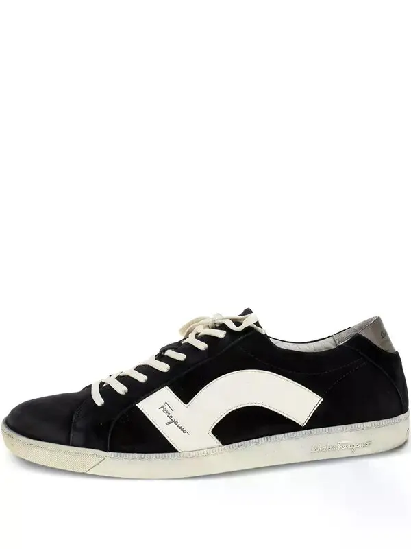 FERRAGAMO Suede Sneakers - Black
