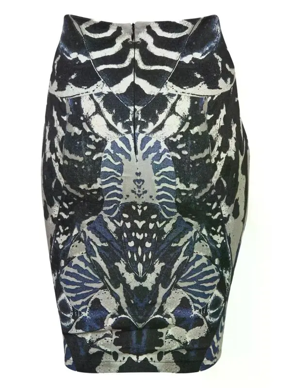 Alexander McQueen Abstract-print Skirt