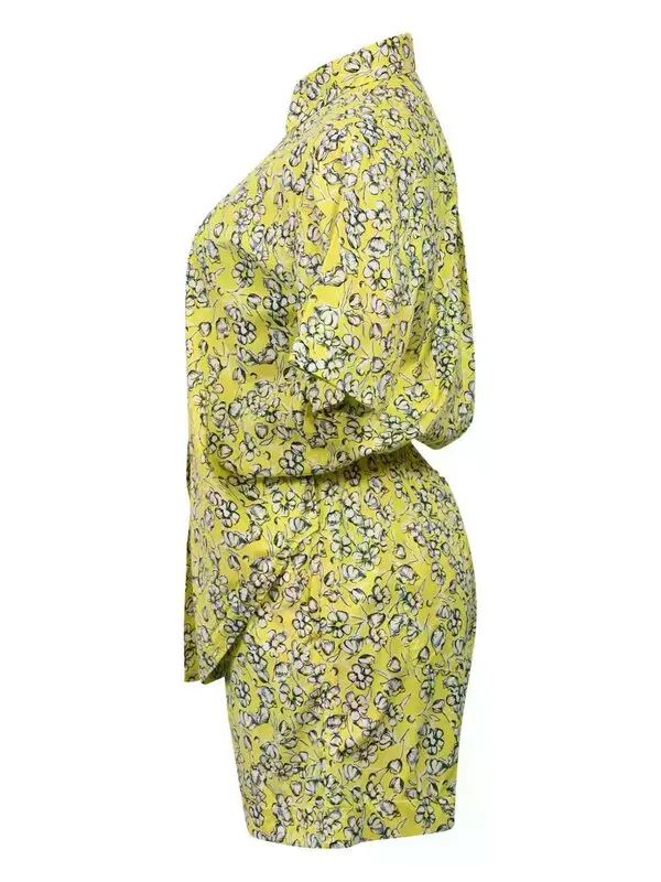 MAX&CO. Floral-printed Shirt And Shorts Set