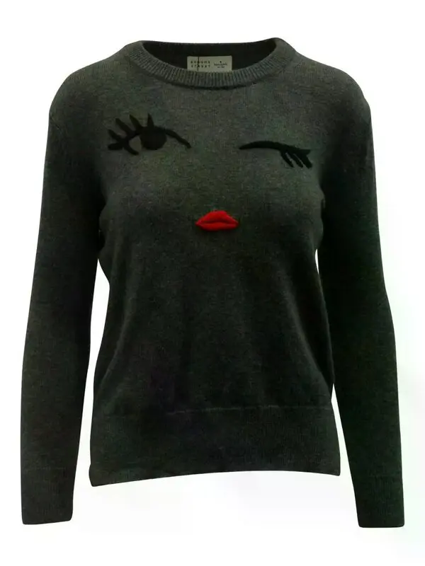 Kate Spade New York Embroidered Face Sweater