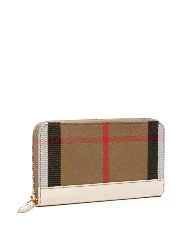 Burberry 2000-2020s Check Zip-around Wallet