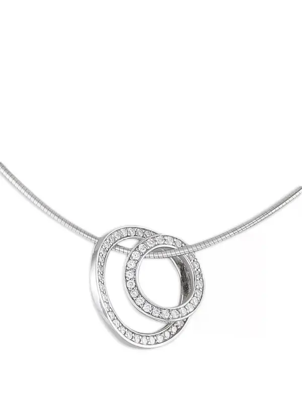 Movado 18k White Gold Diamond Necklace