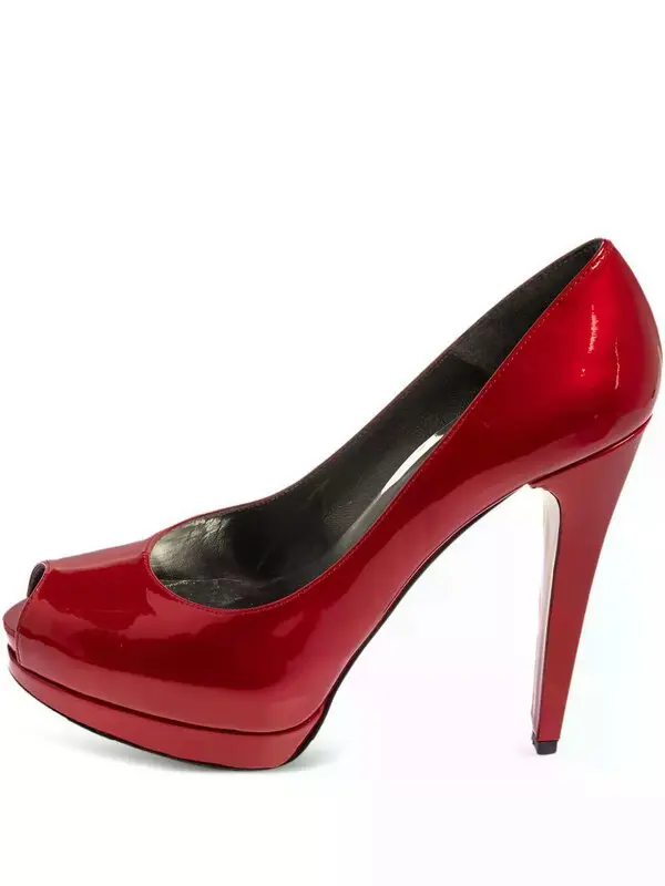STUART WEITZMAN 130mm Patent Leather Peep-toe Pumps