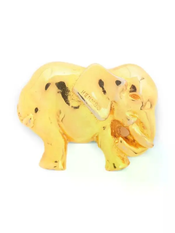 Hermès Elephant-shaped Brooch - Gold