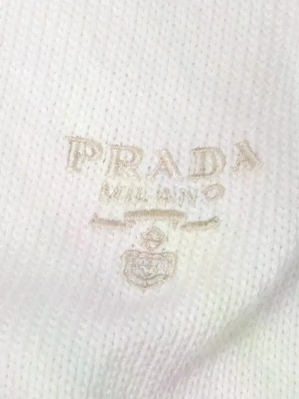 Prada 2010s Ribbed Cotton Cardigan