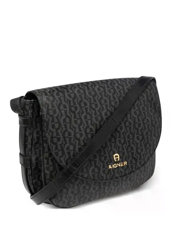 AIGNER Monogram Pattern Shoulder Bag