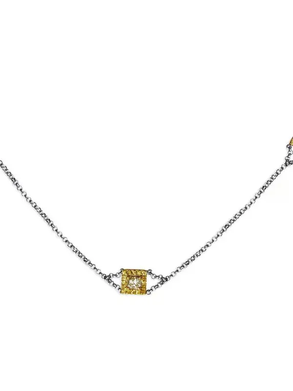 LB EXCLUSIVE 18k Multi-tone Gold Diamond Necklace