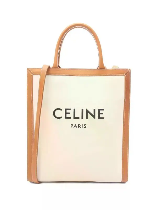 Celine Vertical Hippopotamus Tote Bag - White