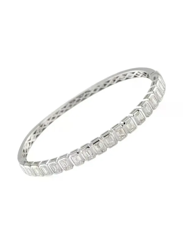 LB EXCLUSIVE 18k White Gold 5.90 Carat Diamond Tennis Bracelet - Silver
