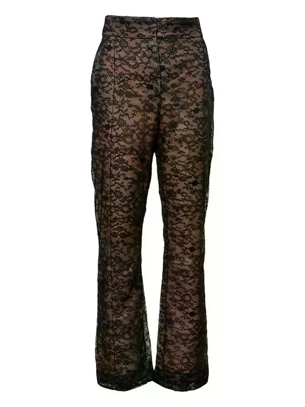 Valentino Garavani Lace Overlay Trousers
