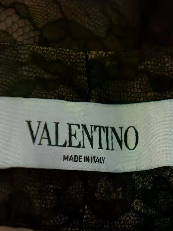 Valentino Garavani Lace Overlay Trousers