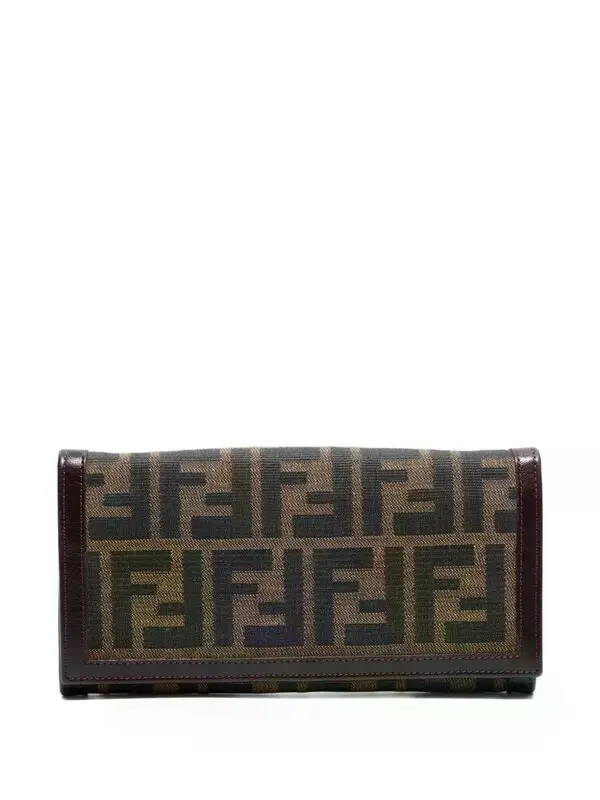 Fendi 1990-2000 Zucca Wallet - Brown