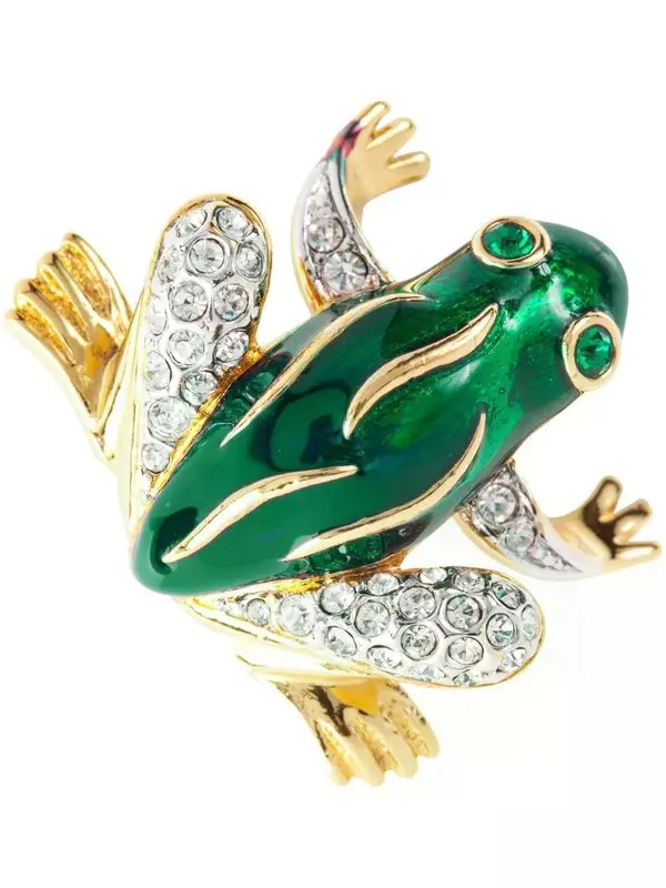 SUSAN CAPLAN 1980s Attwood & Sawyer Frog Brooch - Gold
