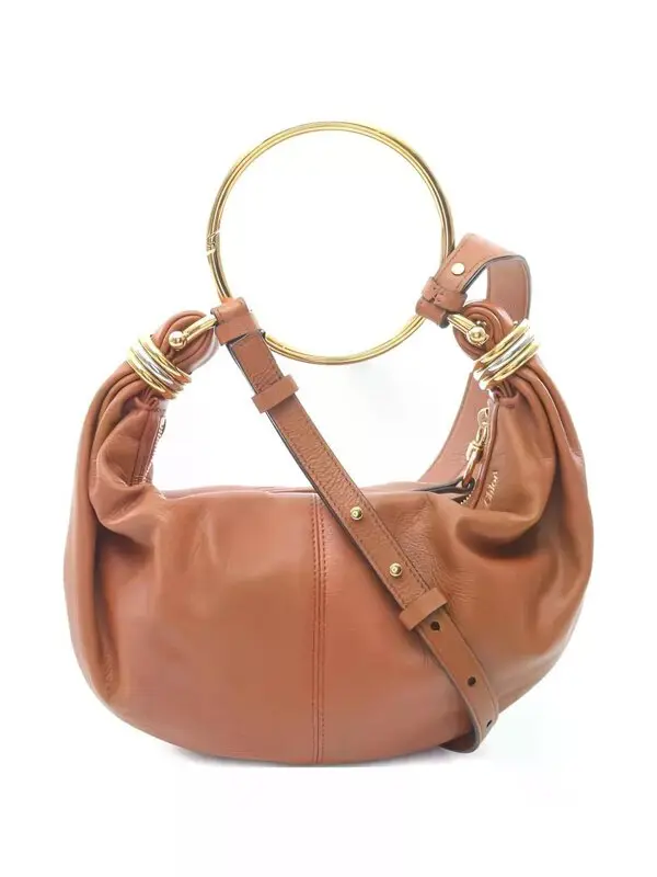 Chloé Small Bracelet Hobo Leather Tote Bag - Brown