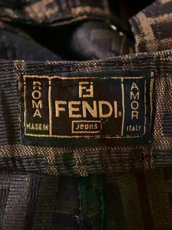 Fendi 1980-1990 Zucca Skirt