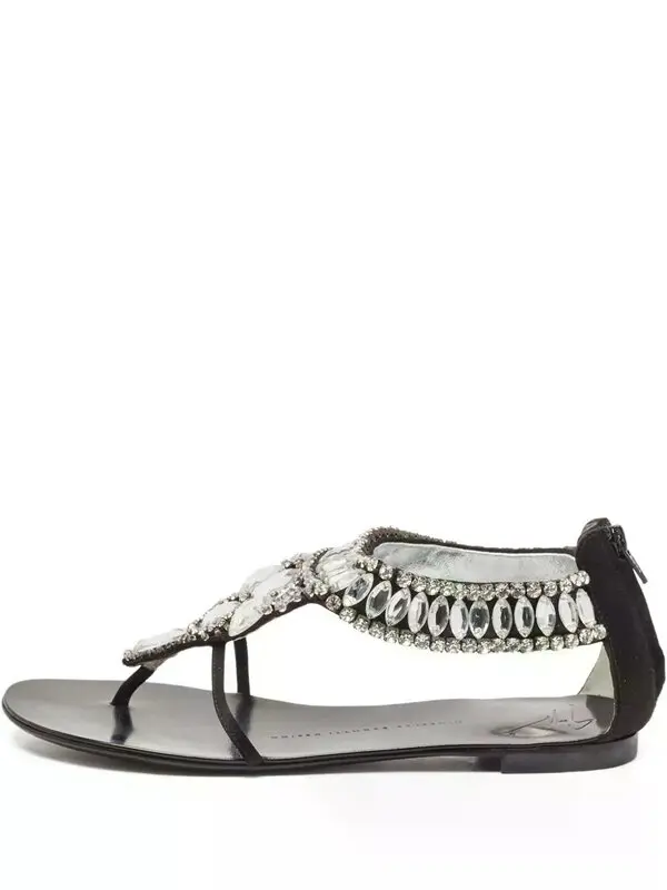 GIUSEPPE ZANOTTI Embellished Thong Sandals
