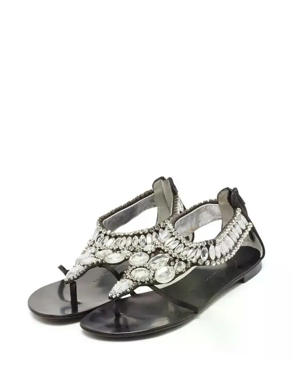 GIUSEPPE ZANOTTI Embellished Thong Sandals