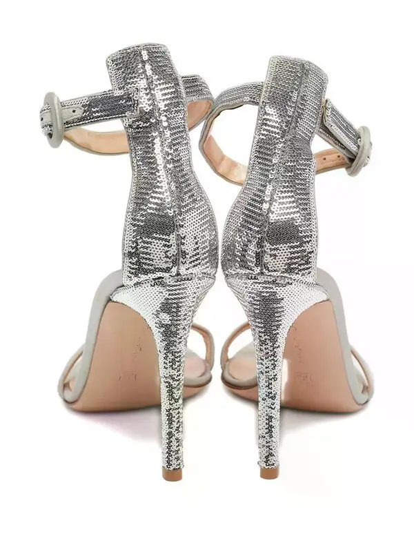 GIANVITO ROSSI Sequined Ankle-strap Sandals