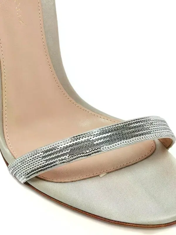GIANVITO ROSSI Sequined Ankle-strap Sandals