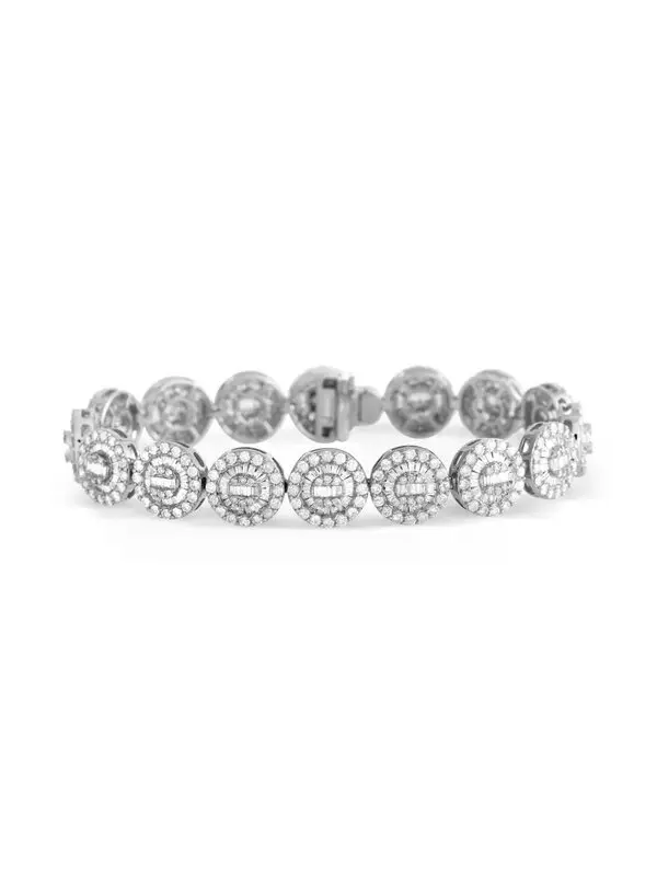 LB EXCLUSIVE 18k White Gold 7.30 Ct. Diamond Bracelet - Silver