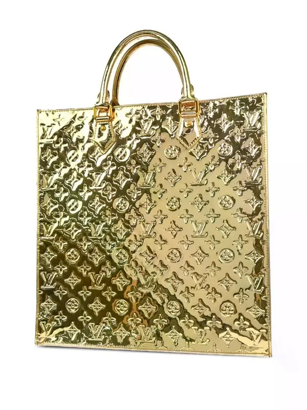 LOUIS VUITTON 2009 Sac Plat Tote Bag - Gold