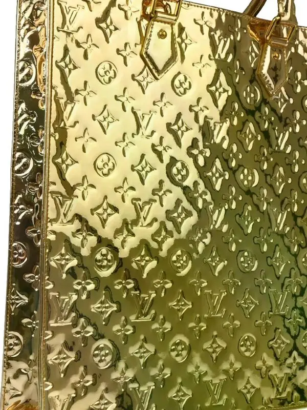 LOUIS VUITTON 2009 Sac Plat Tote Bag - Gold