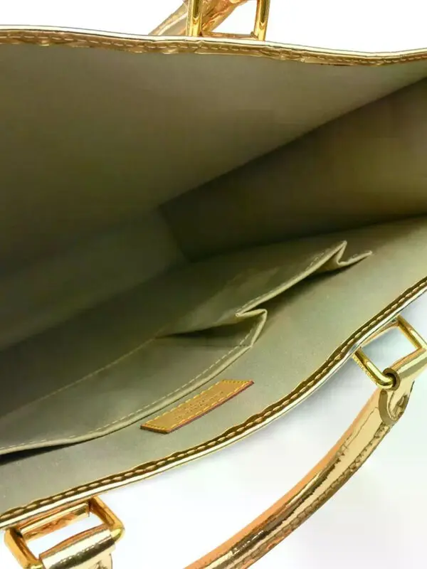 LOUIS VUITTON 2009 Sac Plat Tote Bag - Gold